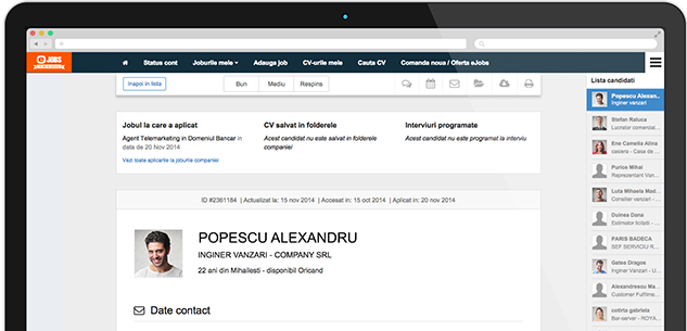 Noul CV eJobs: da un plus de valoare experientei tale de recrutare